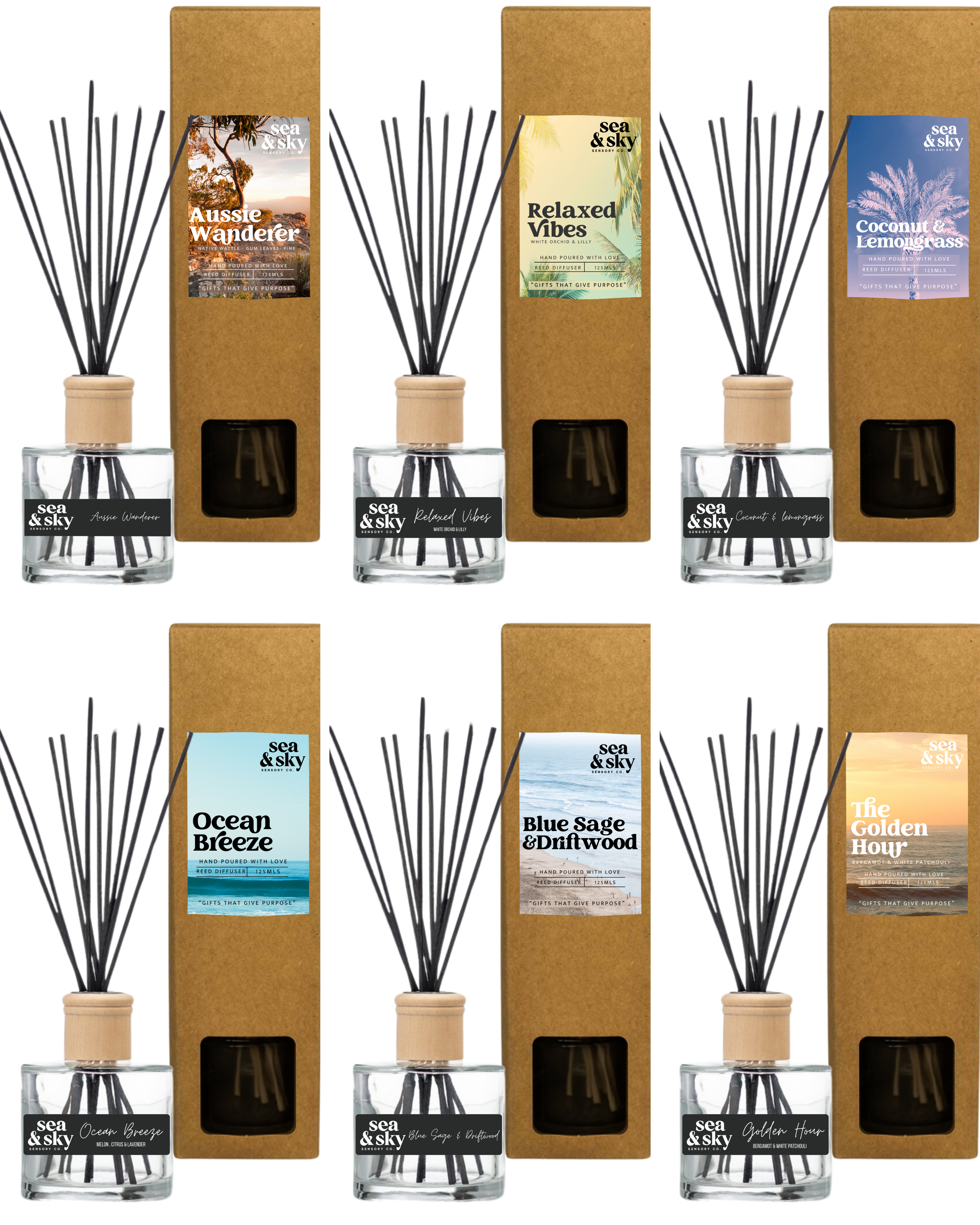 Reed Diffusers – Sea & Sky Sensory Co